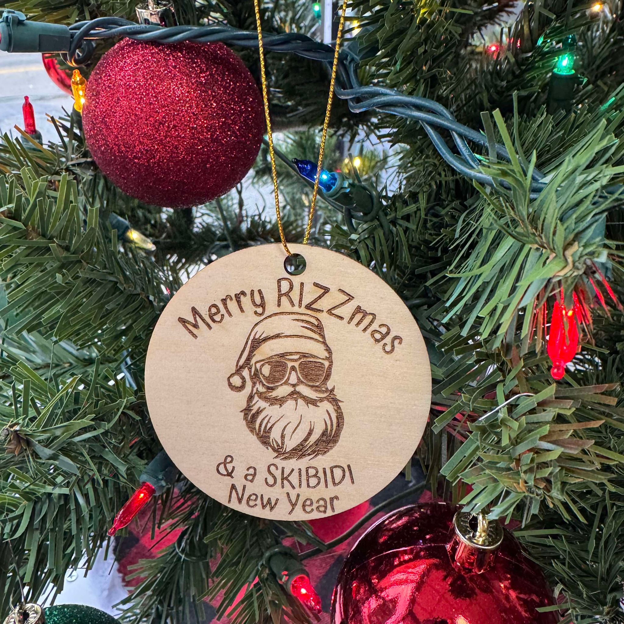 Merry Rizzmas & a Skibidi New Year Ornament | AS Creations LLC