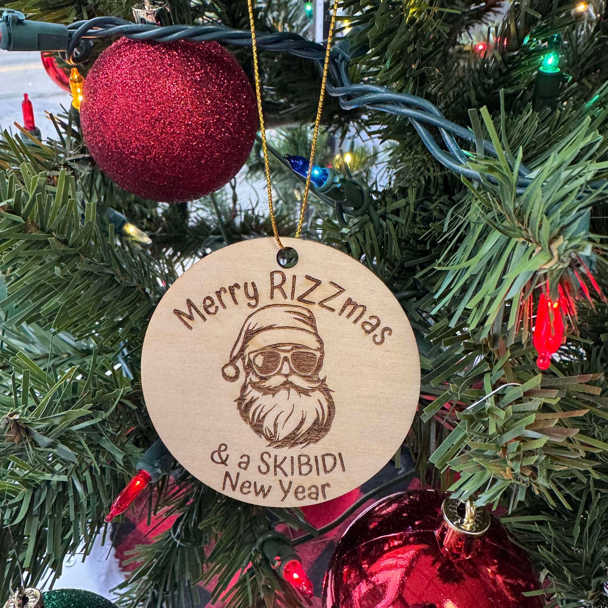 Merry Rizzmas & a Skibidi New Year Ornament | AS Creations LLC
